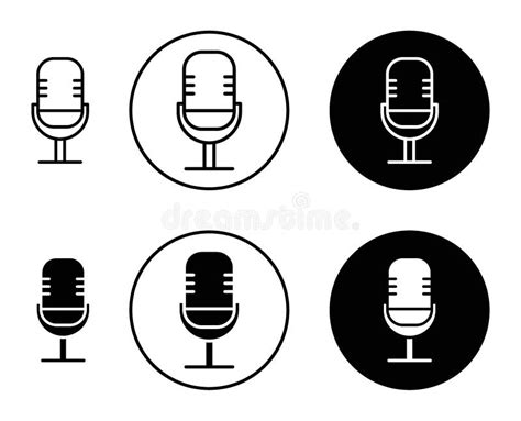 Voice Recording Icon Vector Set On White Background Stock Vector Illustration Of Laptop