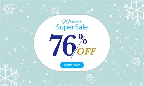 겨울 세일 특별 제공 포스터 디자인 템플릿 벡터 그림 프리미엄 벡터