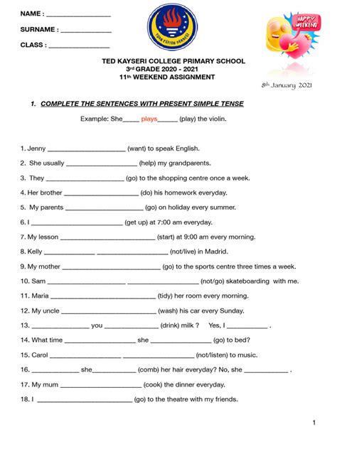 11th Weekend Assignment Pdf