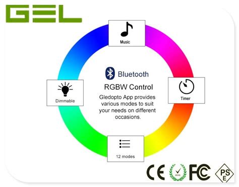 Bluetooth 40 Smartphone App Controlling Rgbdual White Color E27 Led Bulb 6w Gel Bslba60 6