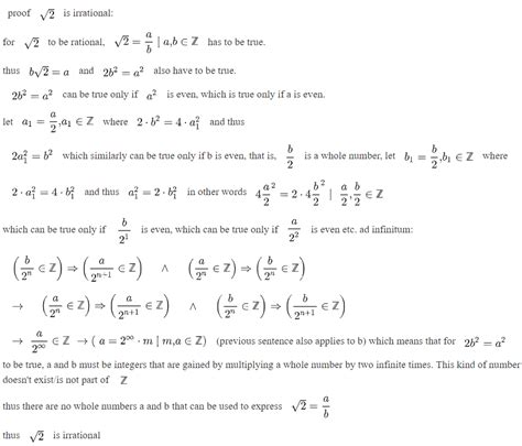 Is My Proof Of Sqrt 2 S Irrationality Valid R Askmath