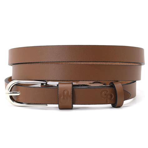 Шкіряний жіночий ремінь Grande Pelle 120х1 5 см Acs0029341 Світло коричневий Стильні