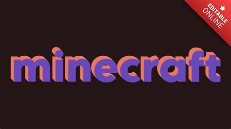 Minecraft 3d Pink Purple Text Effect Generator