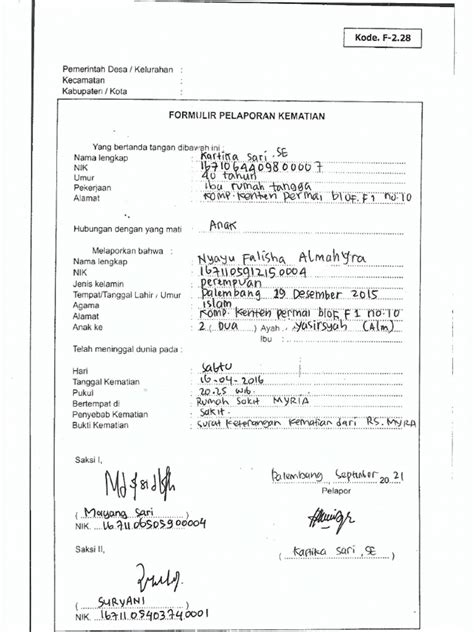 Form Kematian Pdf