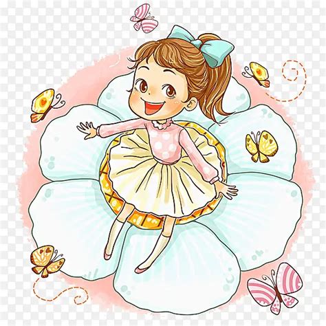 花朵女孩png图片素材下载图片编号8265694 Png素材网