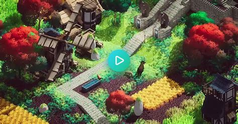 a small scene of the city builder game i m creating where you have to build kingdoms and castles