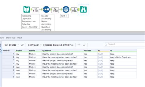 Solved Removing Duplicates Alteryx Community