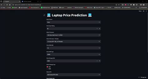 streamlit a new interface for laptop prices aryan patel posted on