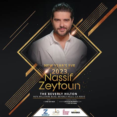 Nassif Zeytoun New Years Eve Los Angeles The Beverly Hilton Beverly Hills 31 December To 1