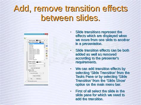 Understanding Presentations Slide Transition