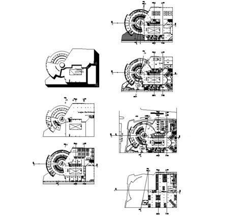 Plan Detail Of Architectural Building 2d View Cad Structural Block Autocad File