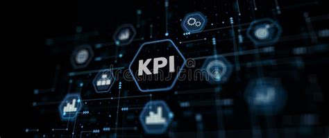Key Performance Indicator Kpi Using Business Intelligence Bi Abstract Image Stock