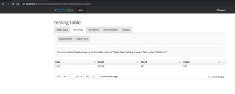 table not working in a form submission view · issue 577 · formio formio · github