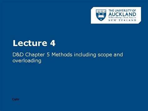 Lecture 4 Dd Chapter 5 Methods Including Scope