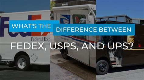 Whats The Difference Between FedEx USPS And UPS Lineage