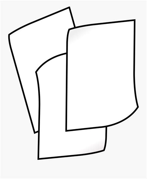 Paper Clip At Getdrawings Paper Clipart Black And White Free