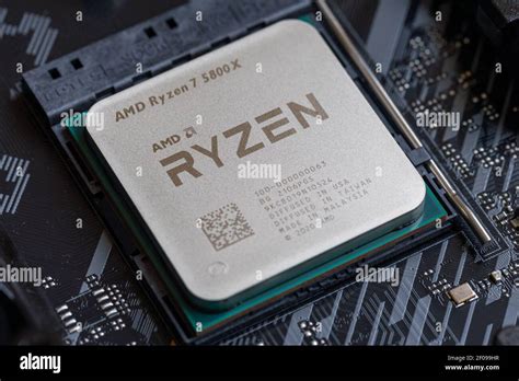 Vancouver Canada Circa AMD Ryzen Processor Seated On Motherboard Stock Photo Alamy