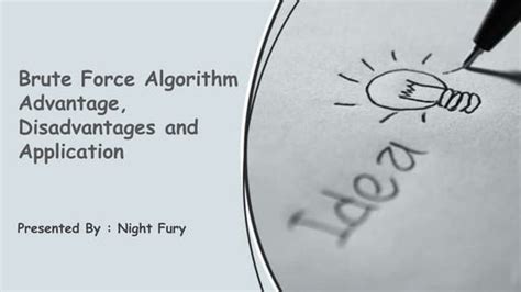 Brute Force Algorithm Pptx Physics Science