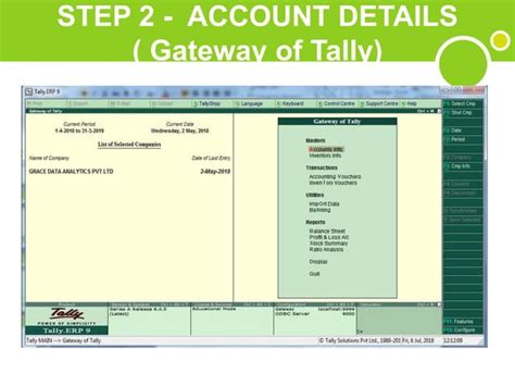 Introduction To TALLY ERP 9 PPTX Business Accounting Finance Business