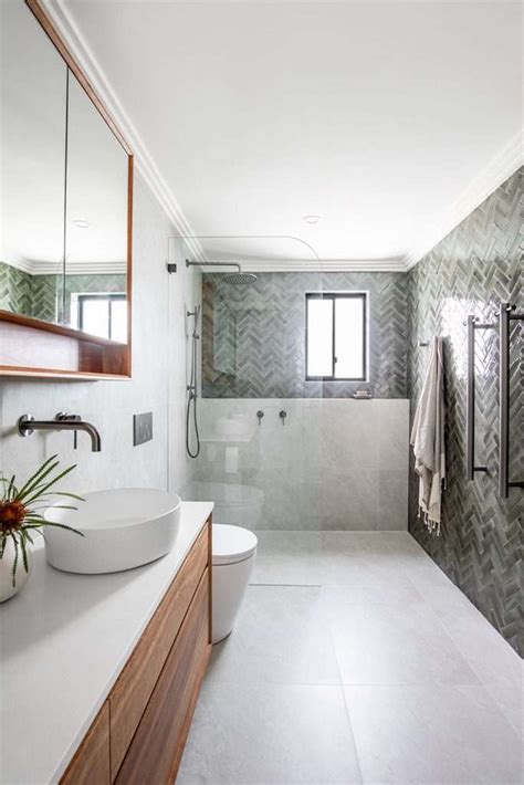 Herringbone Bathroom Tiles Just In Place Renovation