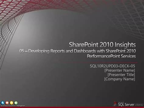 PPT SharePoint Insights Developing Reports And Dashboards With SharePoint