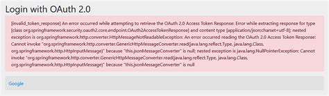 Spring Security Invalidtokenresponse An Error Occurred While Attempting To Retrieve The