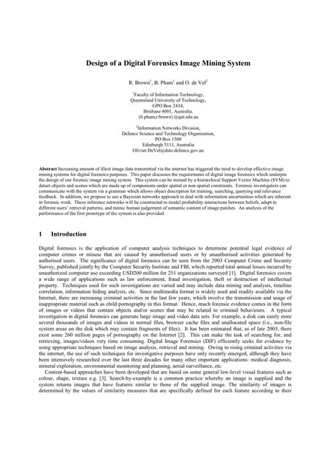 Pdf Design Of A Digital Forensics Image Mining System