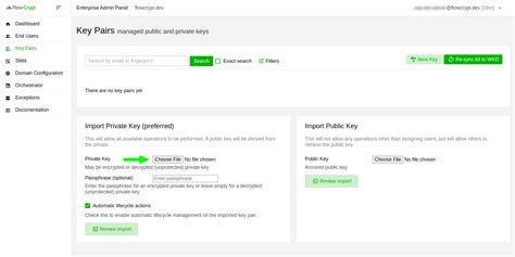 import private keys flowcrypt docs