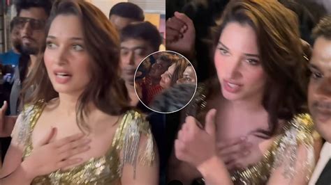 Wheres Her Security Tamannaah Bhatia Looks Uncomfortable After