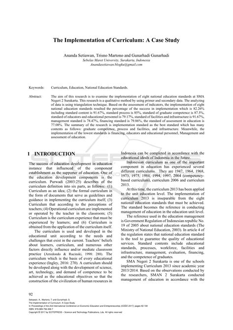 PDF The Implementation Of Curriculum