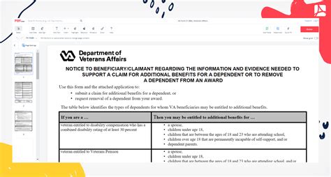 VA Form 21 686c Veterans Affairs Blank Sign Forms Online PDFliner