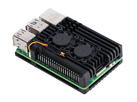 Корпус для Raspberry Pi 5 с вентиляторами Lt Rpi5c03b алюминий
