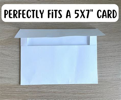 Printable Envelope Template 5x7 Digital Download File Etsy