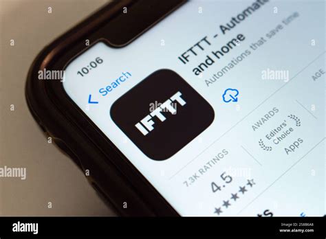 Ifttt App Is Displayed On App Store Ifttt Acronym Of If This Then