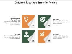Different Methods Transfer Pricing Ppt Powerpoint Presentation Styles Infographic Template Cpb