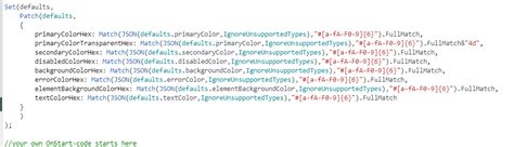 Textcolorhex Missing In Onstart · Issue 14 · Pnppowerapps