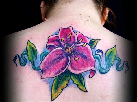 Lily And Vines Tattoo By Vswiben On Deviantart