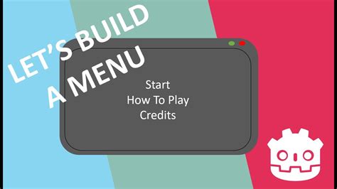 Lets Build A Menu Godot Fundamentals Youtube