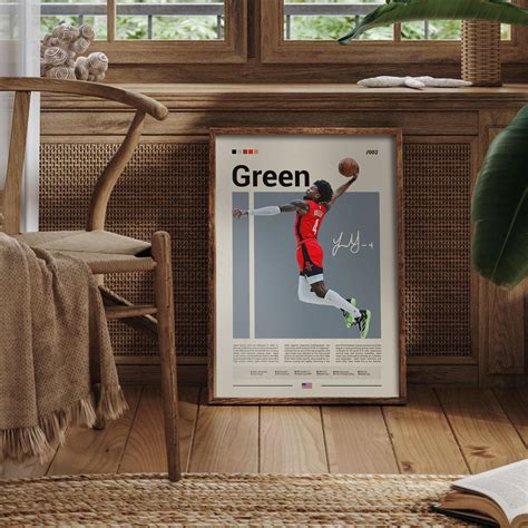 Minimalist Jalen Green Houston Rockets Poster