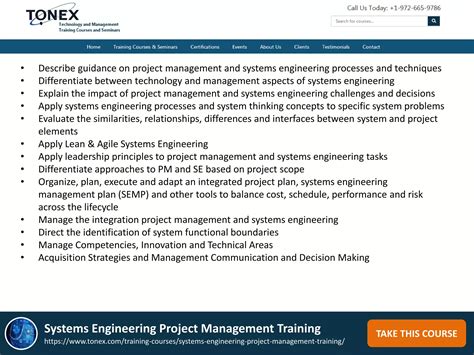 Systems Engineering Project Management Training Ppt