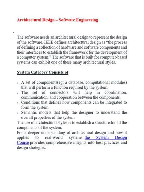 Architecture 4 Unit Pdf Graphical User Interfaces Interface