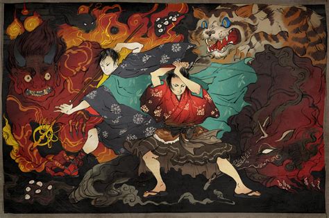 Yokai Fight By Fresh4u On Deviantart