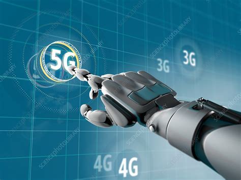 Robot Selecting 5g Illustration Stock Image F0229348 Science