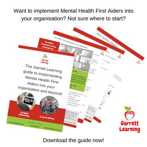 Download Your Guide To Implement Mental Health First Aiders Into Your