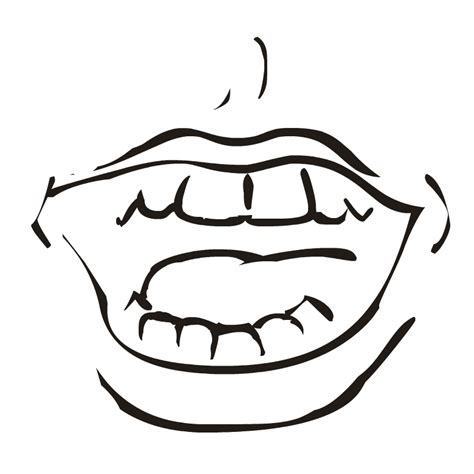 Mouth简笔画图片 Mouth简笔画 伤感说说吧
