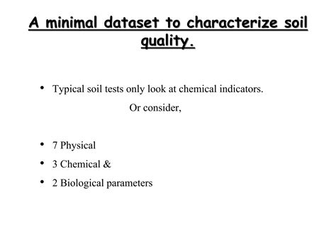 Soil Quality Parameters Pptx