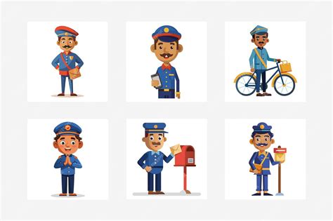 Premium Vector Traditional Postman In Uniform Authentic Postal Service And Delivery Photography
