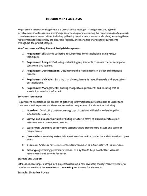 Requirement Analysis Pdf Requirement Analysis Pdf