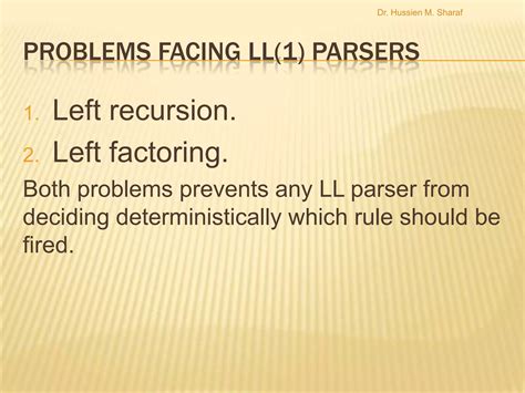 Cs419 Lec10 Left Recursion And Left Factoring PPT