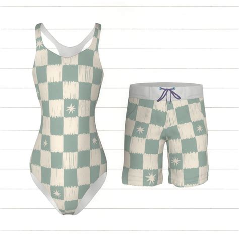 Checkers And Stars Blue And Cream Raspberry Creek Fabrics